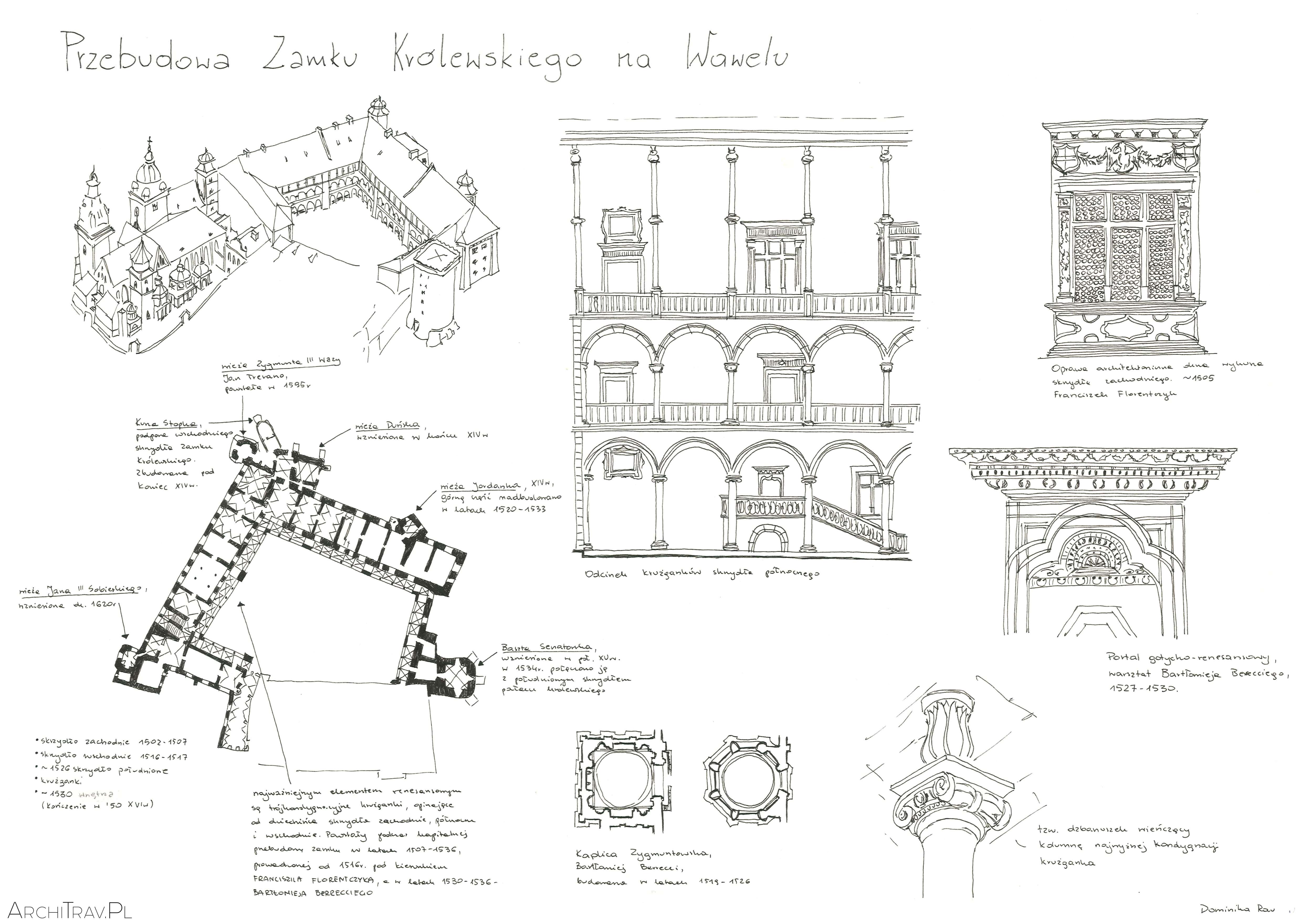 Kraków królewski. Zamek na Wawelu. | ArchiTrav - archi podróże